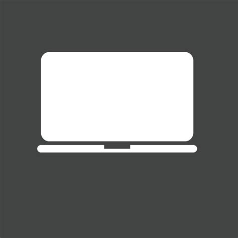 Laptop Glyph Inverted Icon 14379718 Vector Art At Vecteezy