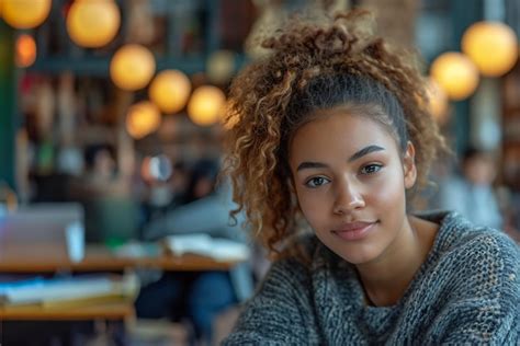 Premium Photo Young Collage Student Studying In The Library