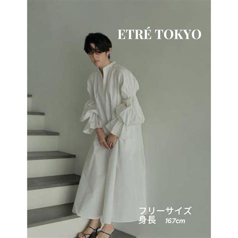 Etre Tokyo 【新品未使用タグ付き】etrÉ Tokyo キャンディスリーブワンピース 白の通販 By Nicks Shop｜エト