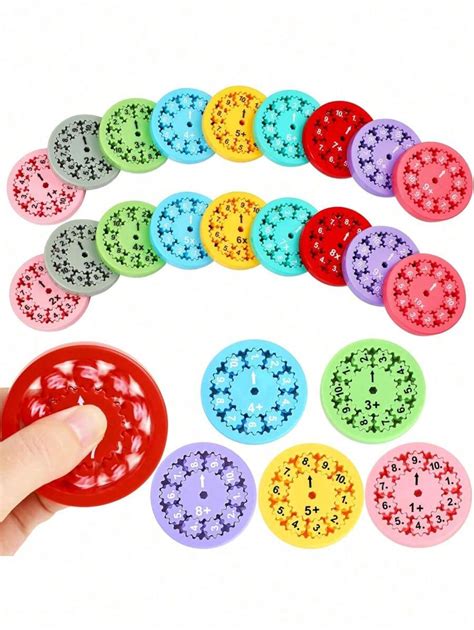 1 Box 9pcs Number Spinner Fidget Toys Anti Stress Rotating Digit Spinner Toys Finger Math