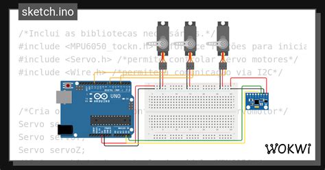 Acelerometro E Giroscopioosny Wokwi Esp32 Stm32 Arduino Simulator