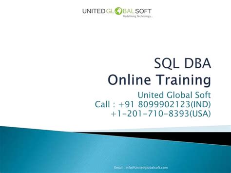 sql dba training in india pptx