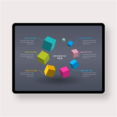 particle cube array powerpoint templates powerpoint free