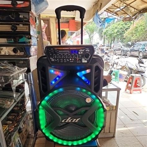 Jual SPEAKER BLUETOOTH WIRELESS DAT 18 INCH 2 MIC DT 1810 Shopee Indonesia