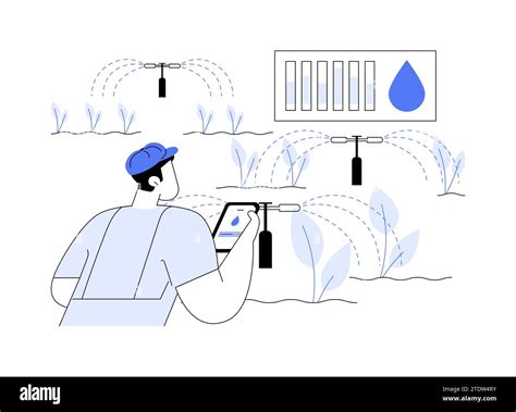 Irrigation Monitoring Abstract Concept Vector Illustration Stock Vector Image And Art Alamy
