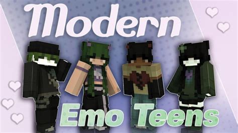 Modern Emo Teens By Asiago Bagels Minecraft Skin Pack Minecraft