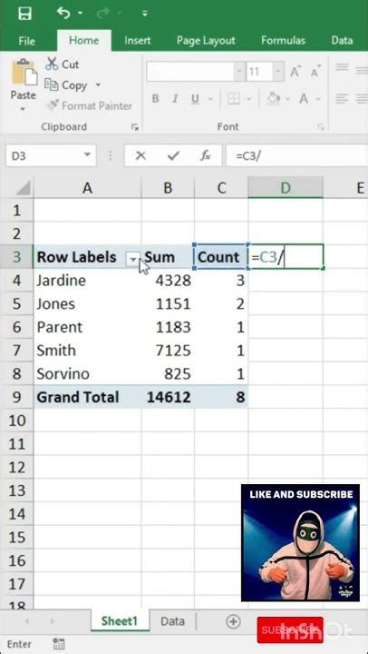 learn how to use formula in pivot table shortsfeed shorts exceltips exceltutorial youtube