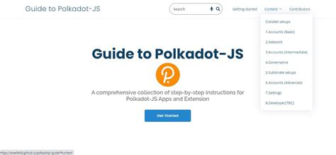 guide to polkadot js navigating polkadot js apps and extension has