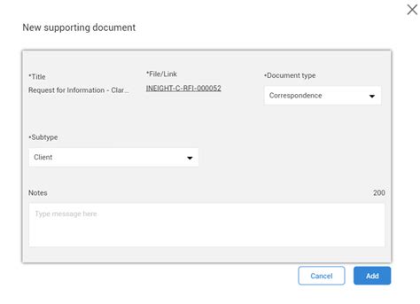 Document Issue Correspondence