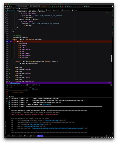 Flutter Architecture Blueprints Type Article Is Not A Subtype Of Type Iterable
