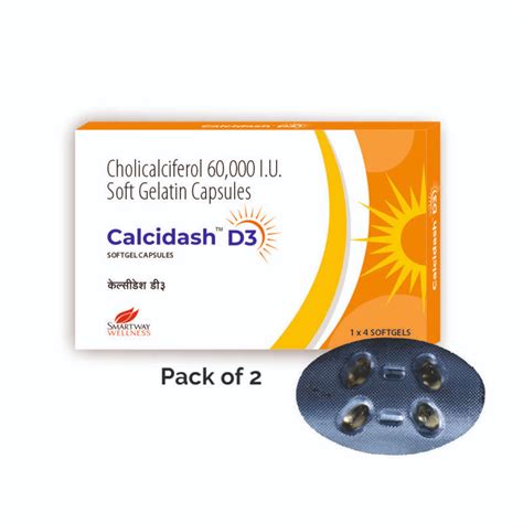 Calcidash D3 Softgel Cap