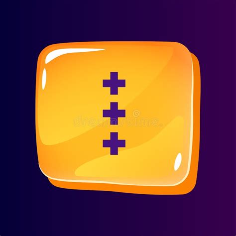 Webpage Options Glossy Ui Button With Pixelated Color Icon Stock Vector Illustration Of Hidden