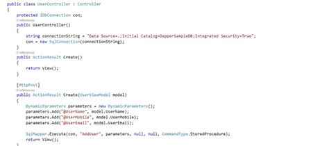 معرفی Dapper یک Orm سبک و سریع برای کار با دیتابیس در Mvc