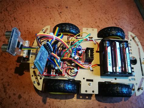 4 Wd2wd Auto Obstacle Avoidance Car Bluetooth Control Car Arduino
