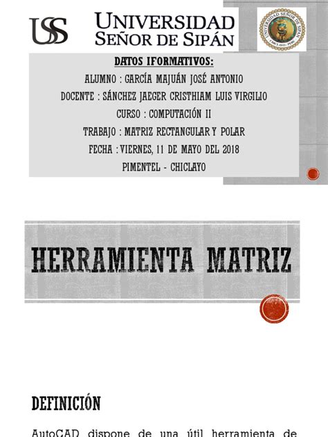 Matriz Rectangular Y Polar Autocad Computación Ii Pdf Matriz