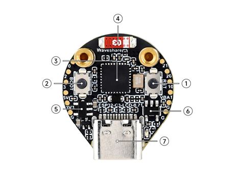 Esp32 C3 0 71inch Round Display Development Board 160×160 Resolution Based On Esp32 C3 Single