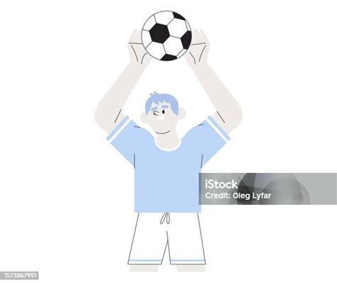 프로 유니폼을 입은 소년이 축구나 축구를 하는 벡터 그림 창조적 인 어린이 축구 축구 클럽 게임 또는 친선 경기 그림 남성 또는 가족 축구 클럽 또는 대회