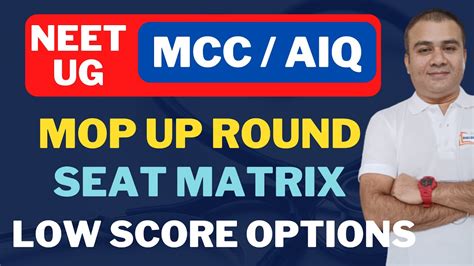 🔥 Neet Ug 🔥 Mop Up Round 🔥 Seat Matrix 🔥 Mcc 🔥 Aiq 🔥 Low Score College Options 🔥 Mbbs 🔥