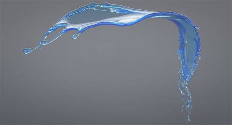 워터 스플래쉬 10 3d 모델 29 3ds Fbx Max Obj Free3d