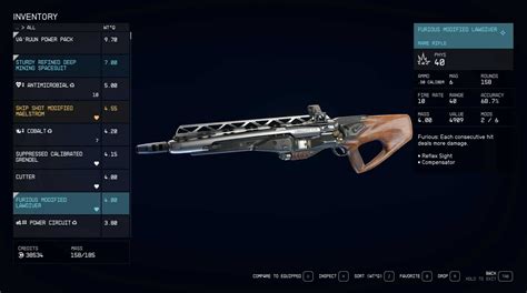 Mass X Quantity Sort Option Starfield Mod Download