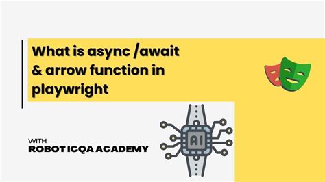 Topic 4 Asyncawait And Arrow Functions In Playwright Explained 🚀 Shorts Youtube