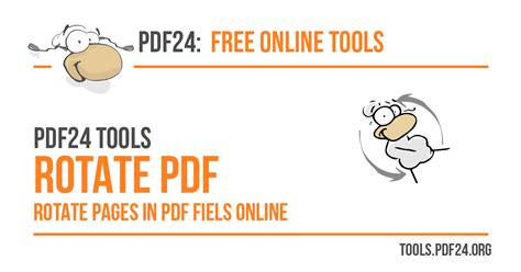 Rotate PDF Pages Quickly Online Free PDF24 Tools