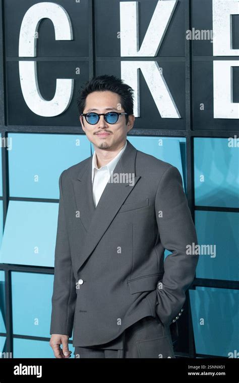 London Uk 13 Feb 2025 Pictured Steven Yuen Attends The World Premiere For Mickey 17 At