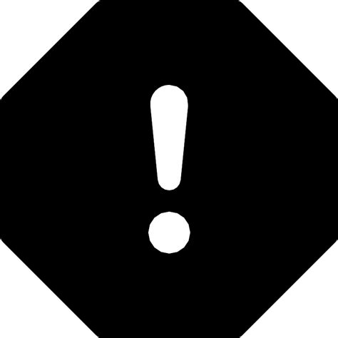 Exclamation Octagon Fill Vector SVG Icon SVG Repo