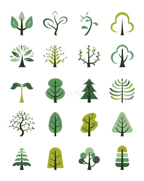 Vector Of Side View Trees Stock Vector Illustration Of Ornament