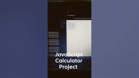 Javascript Calculator Project Html And Javascript Asmrcode Calculator Javascript Shorts