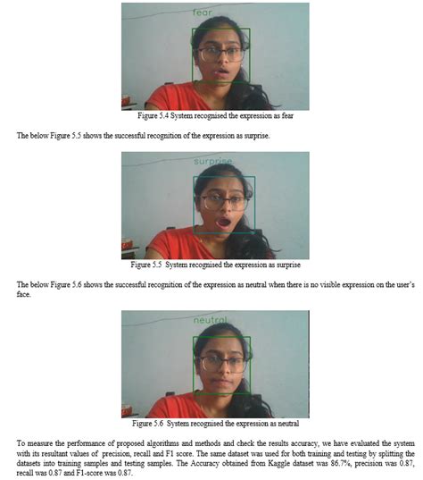 facial expression recognition system using haar cascades classifier