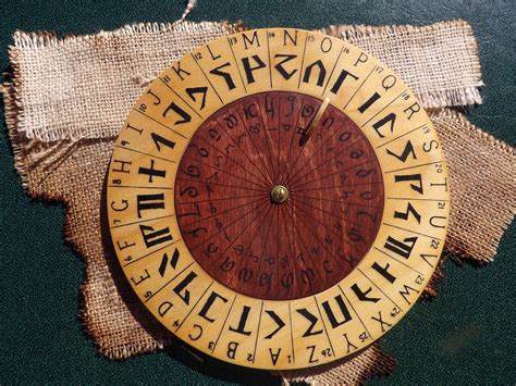 Cypher Wheel Cipher Wheel Dwarven Dwarvish Devek Elvin Etsy