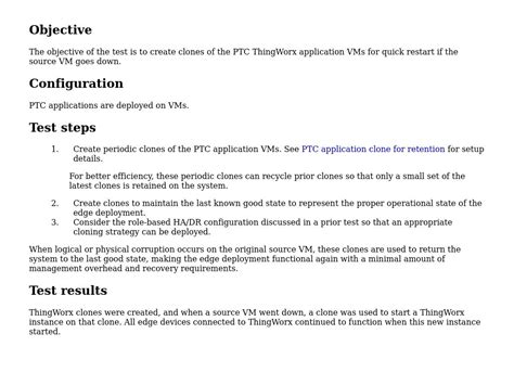 Test Case 9 Standby Ptc Thingworx Setup For Ha And Dr Dell Technologies Manufacturing Edge