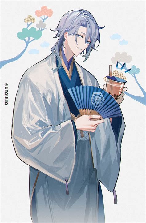 Kamisato Ayato Genshin Impact Drawn By Ueauwa Danbooru