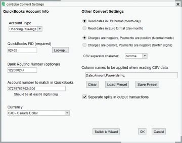 Csv Qbo Convert MoneyThumb