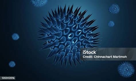 긴 안테나와 구형 모양의 추상 박테리아 또는 바이러스 세포 코로나 바이러스 전염병 또는 바이러스 감염 개념 3d 렌더링 3차원 형태에 대한 스톡 사진 및 기타 이미지
