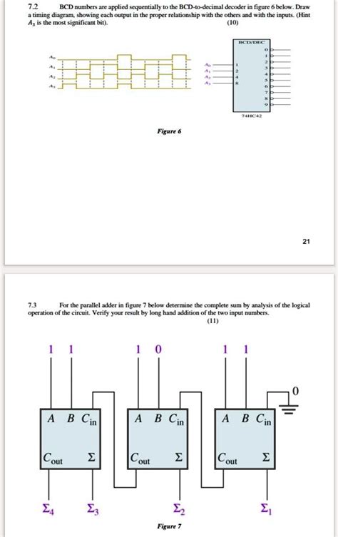 72 Bcd Numbers Are Pplied Sequentially T0 The Bcd To Decimal Dccoder In