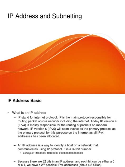 5 Ip Address And Subnetting Subnet Mask Pdf Internet Protocols Ip Address