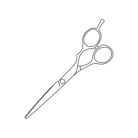 Haircut Scissors Outline Icon Illustration On White Background 9463334 Vector Art At Vecteezy