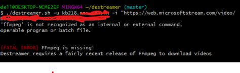 Ffmpeg Error · Issue 218 · Snobudestreamer · Github