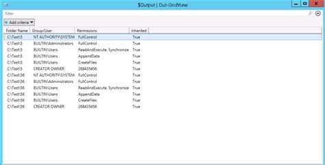 tech sol ntfs permissions report using powershell