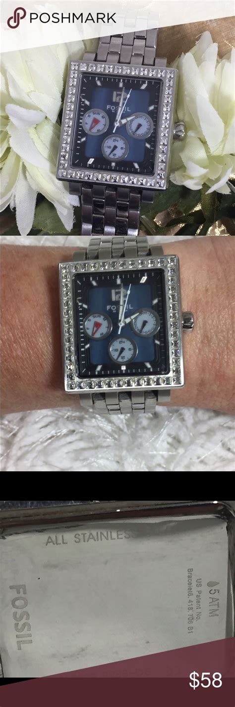 Fossil Stainless Steel Boyfriend Style Watch Fossil Women S Stainless Steel Boyfriend Style