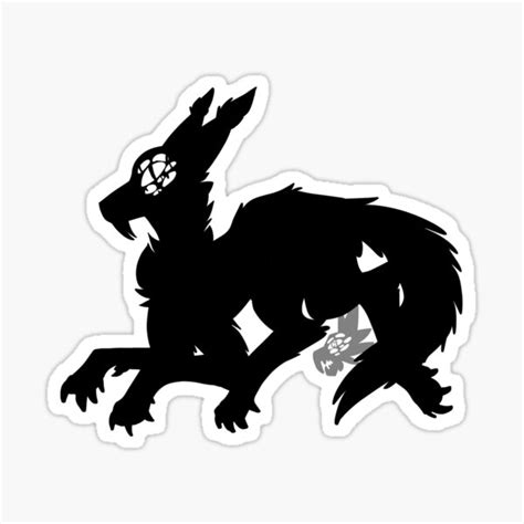 Canis Fatalis Logo Sticker By Skullraptor Redbubble