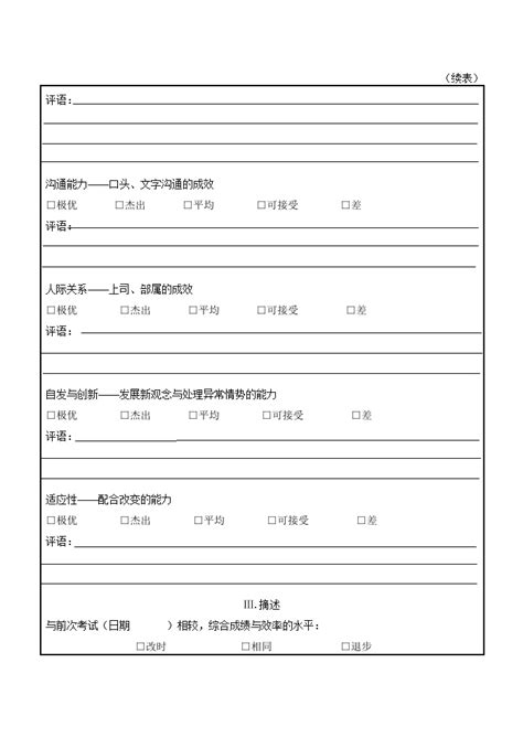 考核表范例 房地产资料 DOC 工程项目管理资料 土木在线
