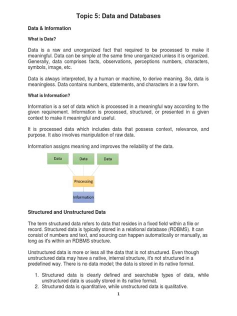 As 5 Data And Databases Pdf Relational Database Relational Model