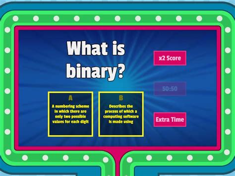 Binary And Conversion Gameshow Quiz