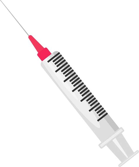 Medical Injection Illustration Vector On White Background 13595164