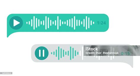 음성 메시지 아이콘입니다 전화 스피커의 오디오 녹음 녹색 거품 채팅 벡터 그림입니다 3차원 형태에 대한 스톡 벡터 아트 및 기타 이미지 3차원 형태 Brand Name