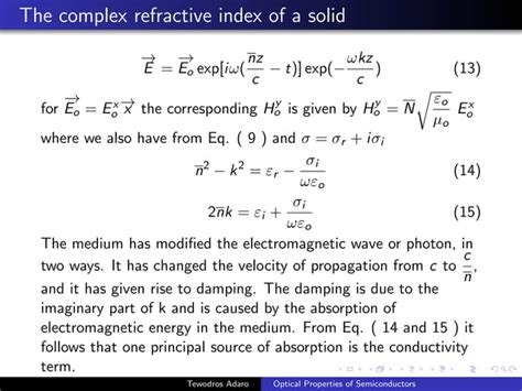 Optical Properties Of Semiconductors Ppt