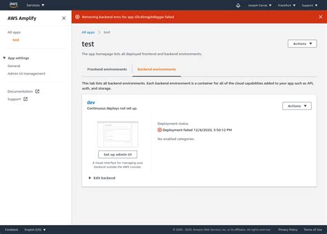 Amplify Init Failed To Complete And Created An Undeletable App · Issue 6156 · Aws Amplify